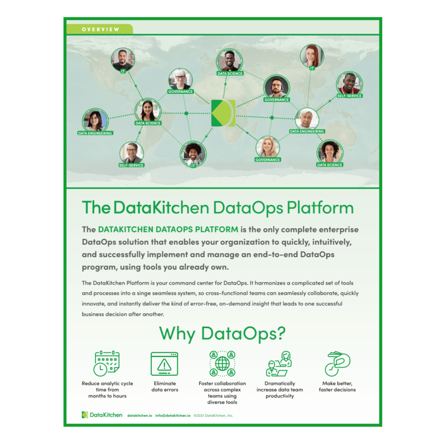 DataKitchen DataOps Platform Overview